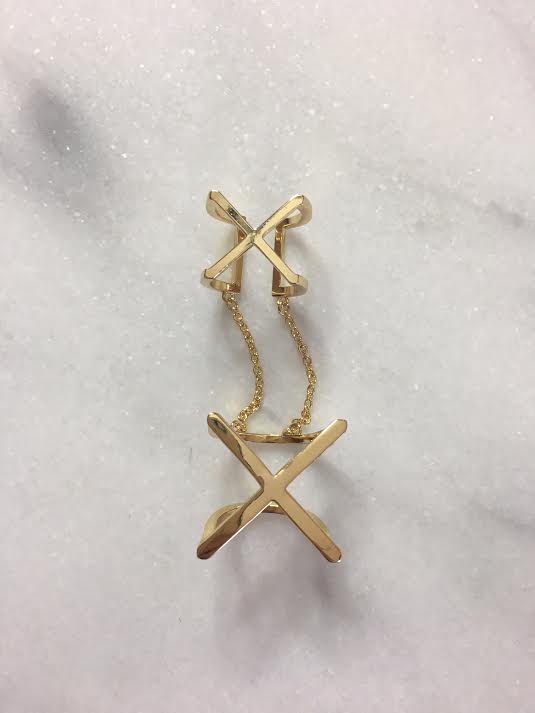 Double X Chain Ring – Aaraa Accessories